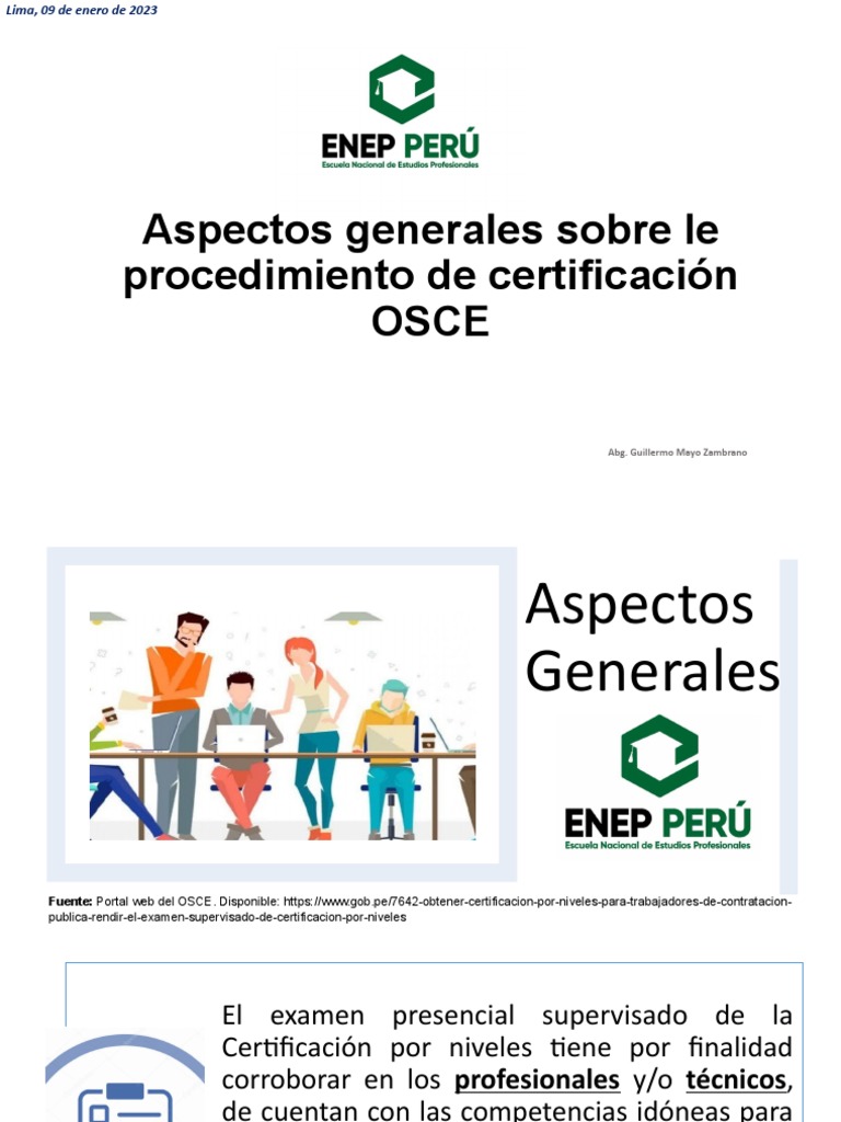 Enep Introducción Certificación Osce | PDF | Servicio Civil | Planificación