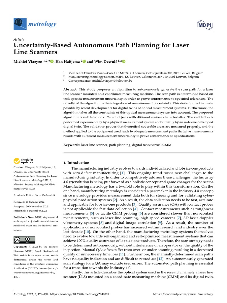 Uncertainty Based Path Planning For Laser Line Scanners 1673032738 ...