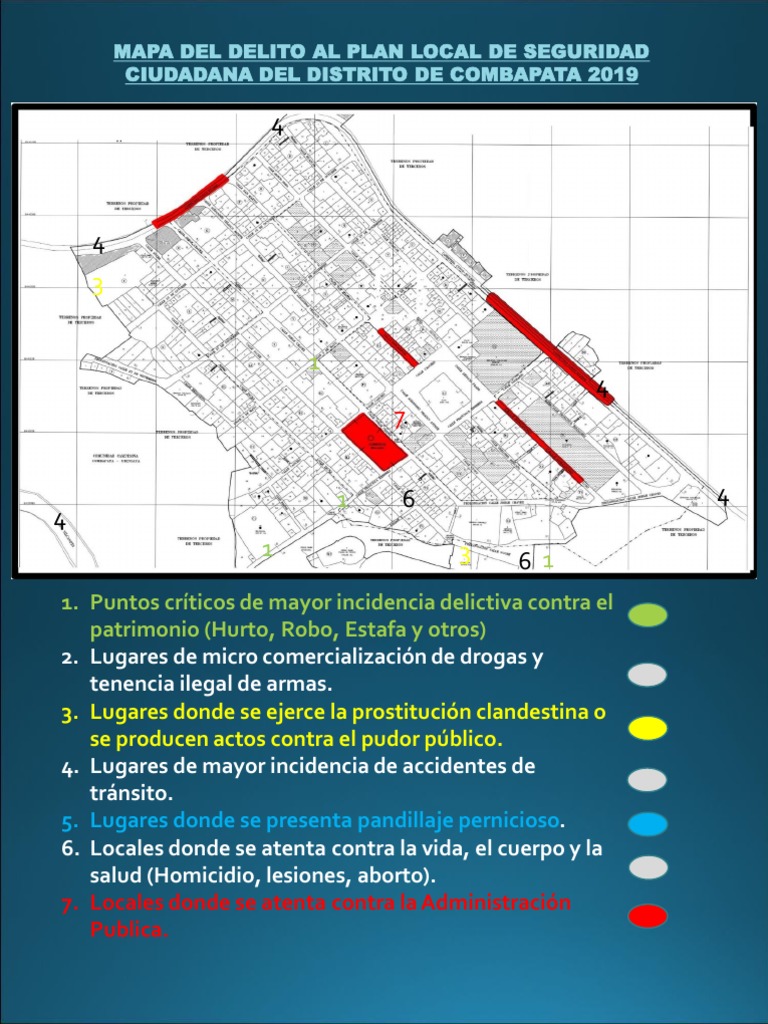 Mapa de Delito Combapata 2019 | PDF