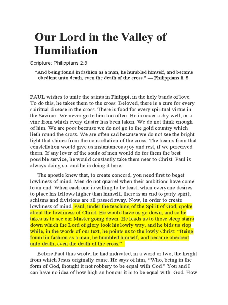 Christ's Humility in Philippians 2 | PDF | Jesus | God The Father
