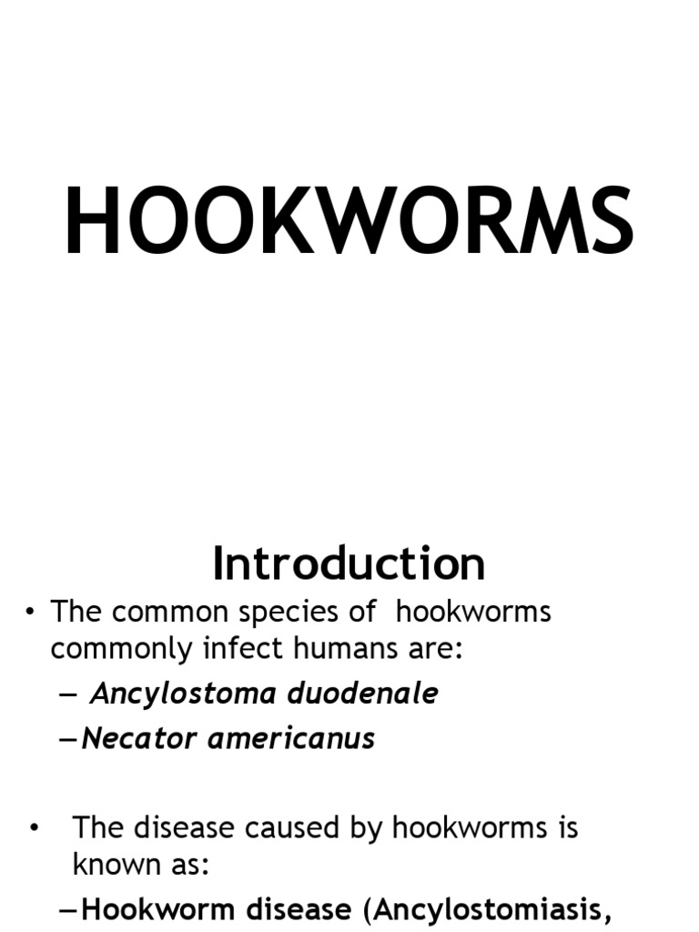 HOOKWORM | PDF | Anemia | Epidemiology