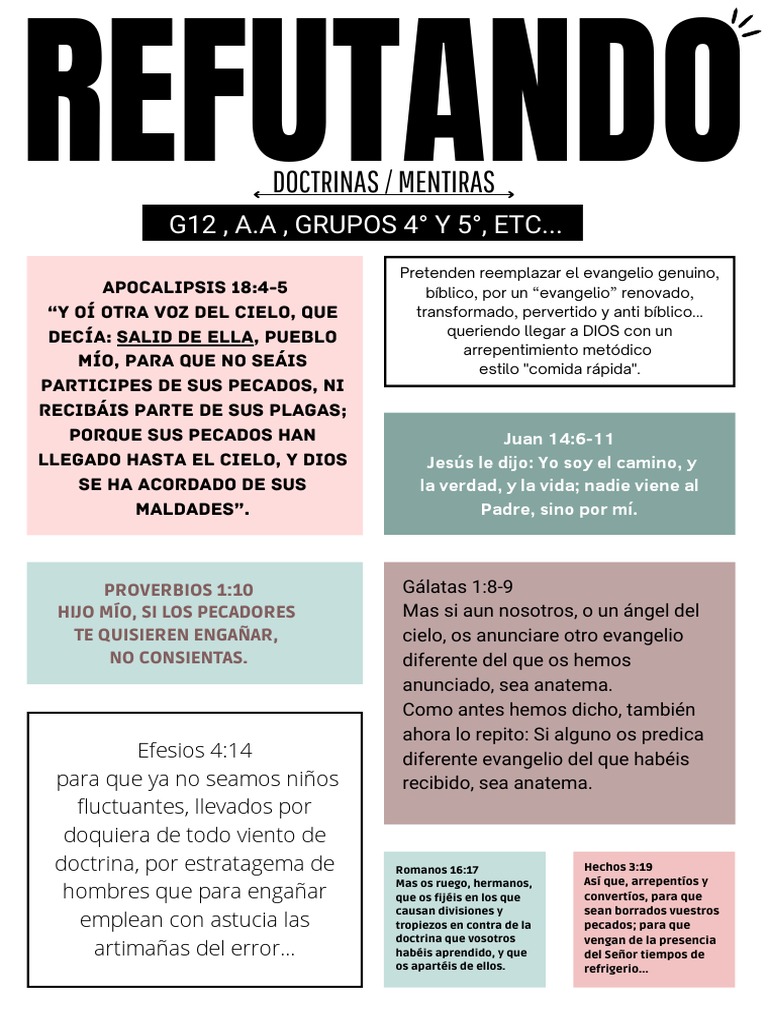 Refutando Doctrinas | PDF | Jesús | Gracia divina