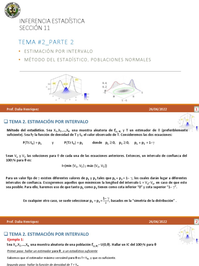 Inferencia - Tema2 - Parte 2 - 260622 | PDF