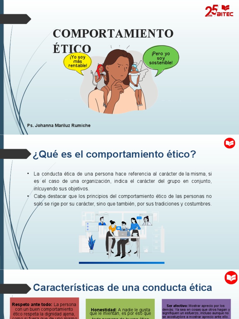 Sesión 09-Comportamiento Ético | PDF | Comportamiento | Psicólogo