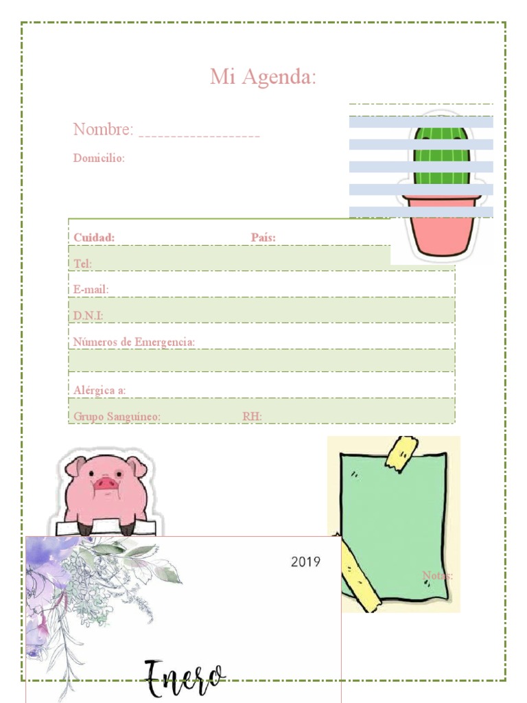 Mi Agenda Personalizada PDF | PDF