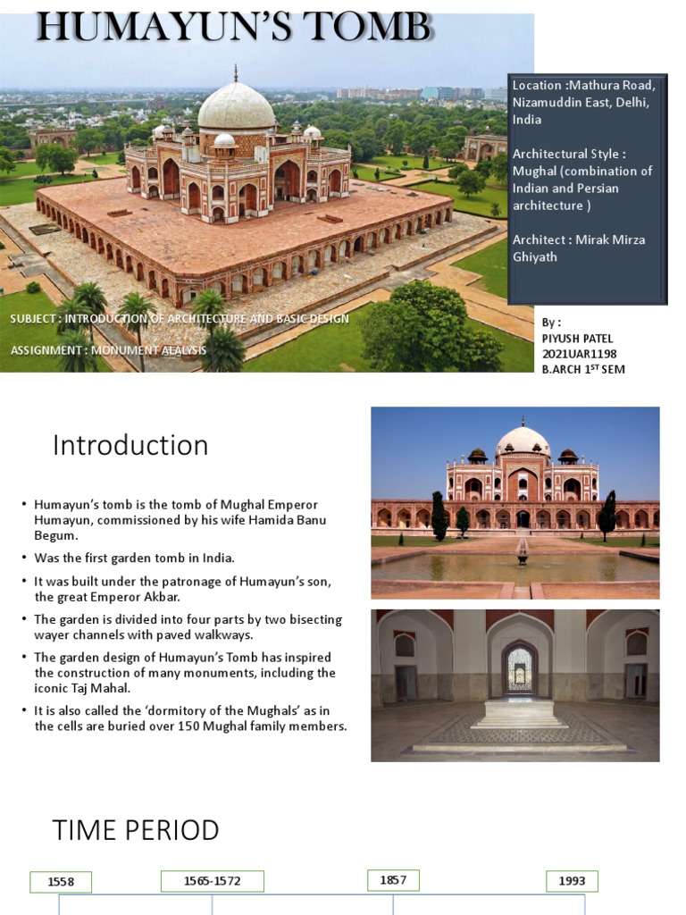 Humayun's Tomb | Download Free PDF | Architectural Elements ...