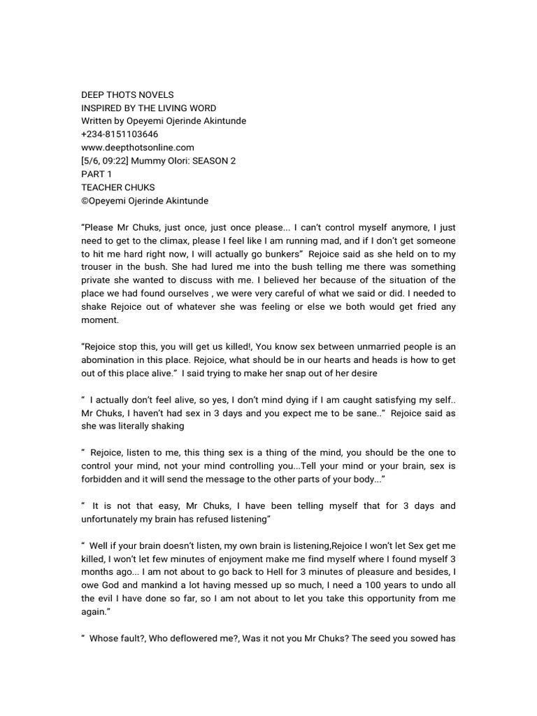 Teacher Chuks 2 - Opeyemi O. Akintunde | PDF | Jesus | Michael (Archangel)