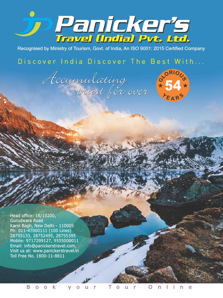 Panicker's Travel: Your Trusted Travel Partner for Over 54 Years | PDF