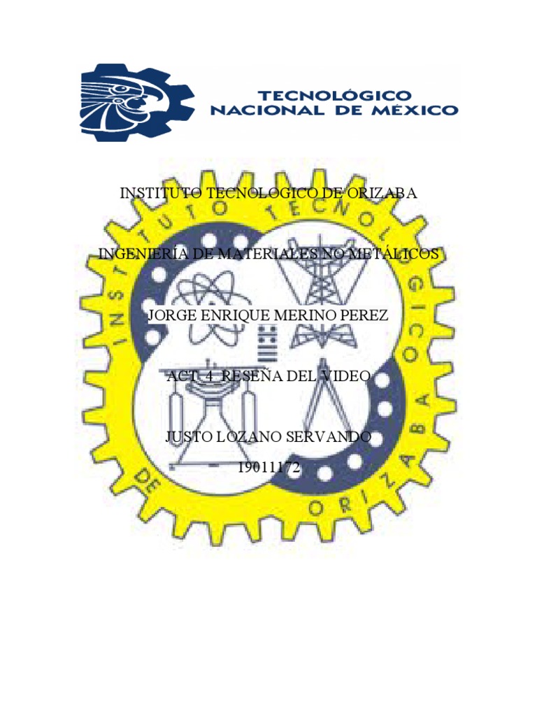 ACT_4.1_RESEÑA DEL VIDEO | PDF | Materia prima | Rieles