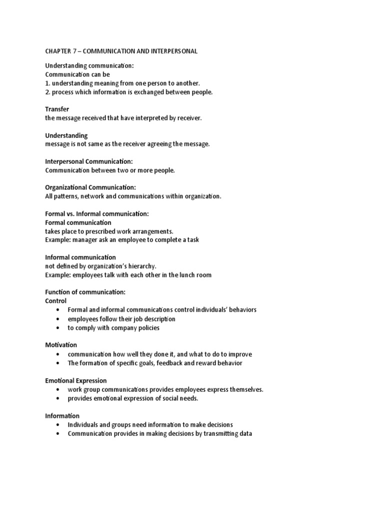 Chapter 7 PMG | PDF | Communication | Nonverbal Communication