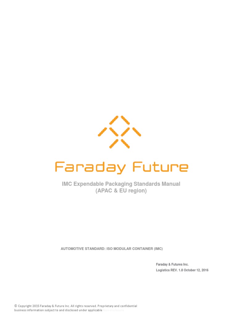 FF IMC Expendable Standards | PDF | Packaging And Labeling | Pallet