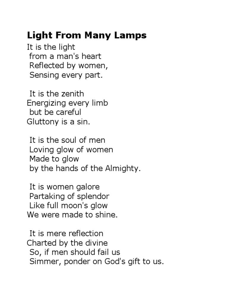 Light From Many Lamps | PDF