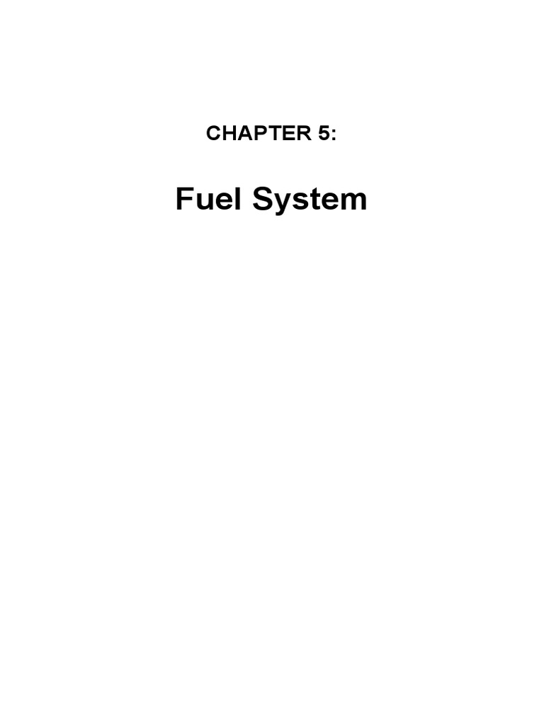 Fuel System | PDF | Throttle | Fuel Injection