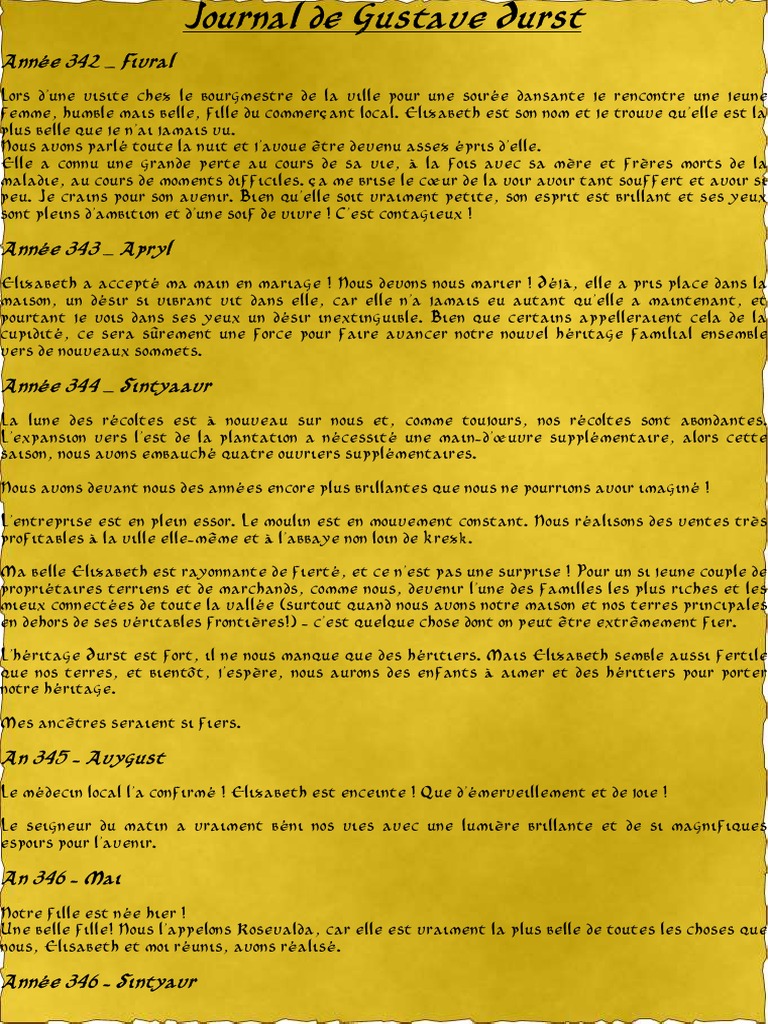 Journal de Gustave Durst | PDF