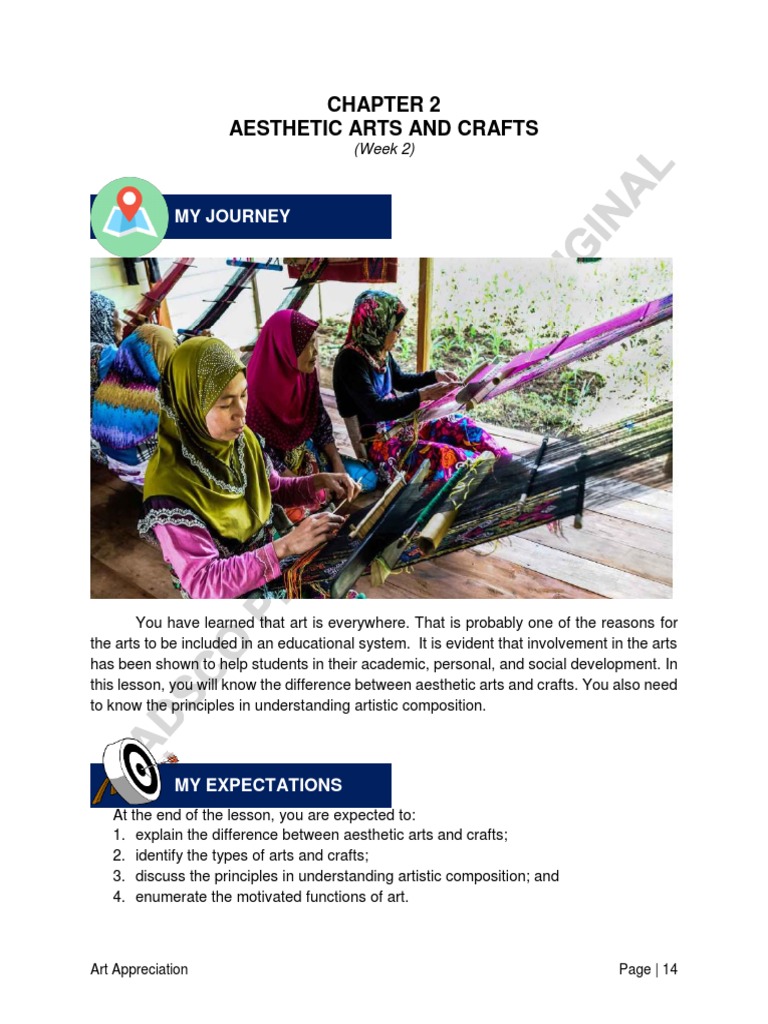 Art Appreciation - Module - 2 - WM | PDF | Textiles | Aesthetics