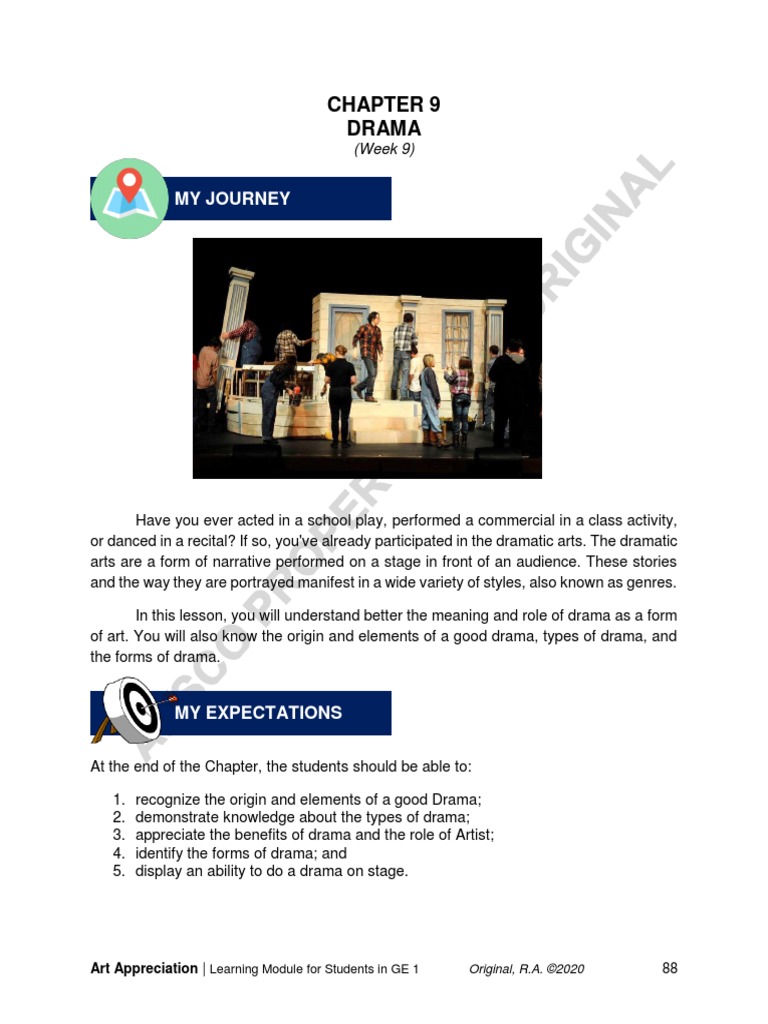 Art Appreciation - Module - 9 - WM | PDF | Sophocles | Theatre