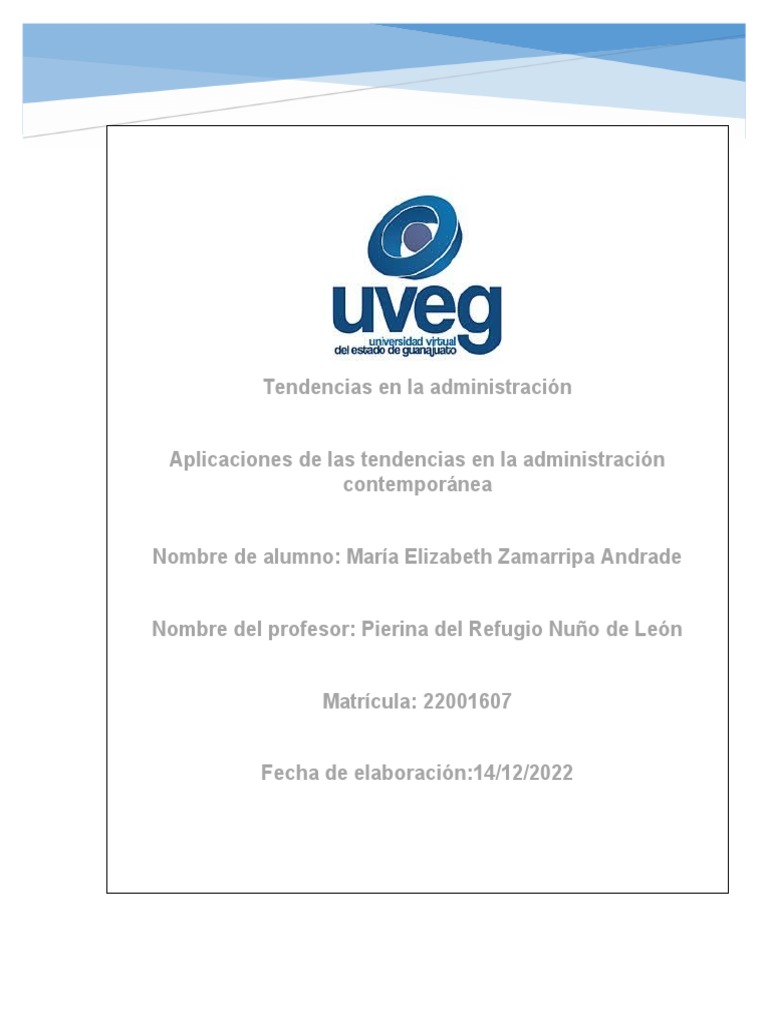Tendencias Administrativas Actuales | PDF | Responsabilidad social ...
