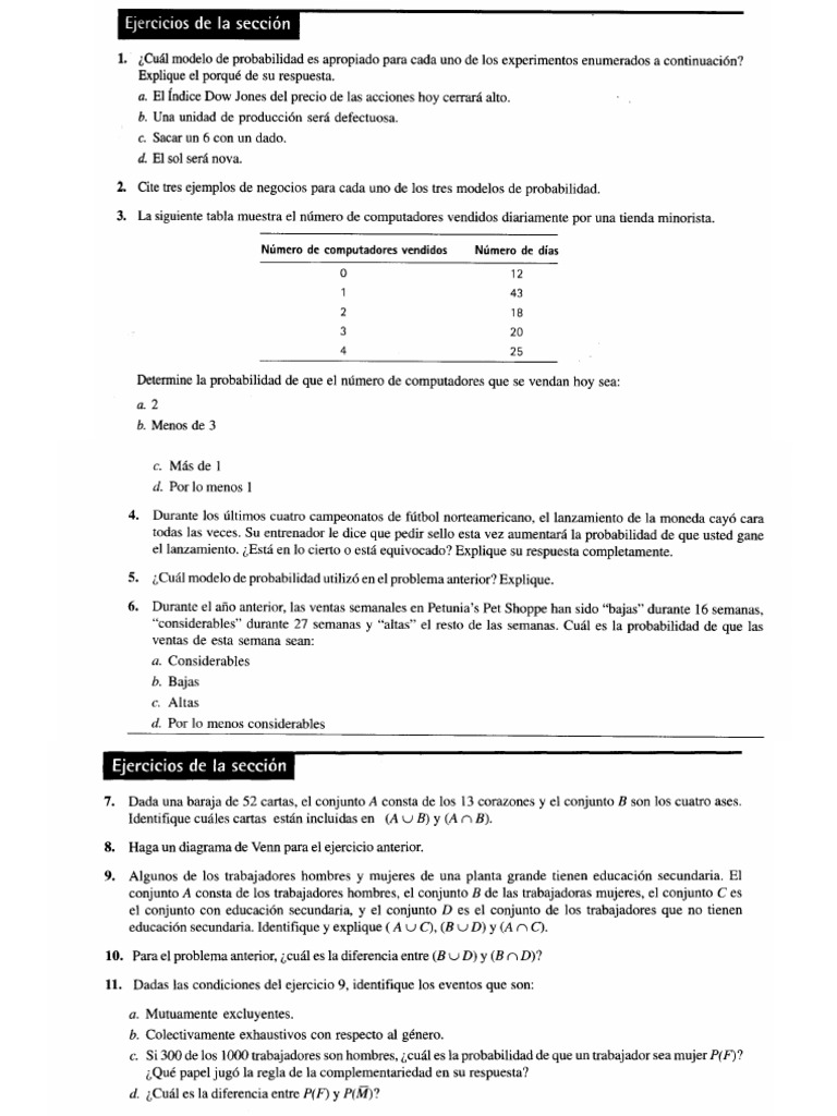 Bloque1 - Probabilidades - Ejercicios Propuestos | PDF