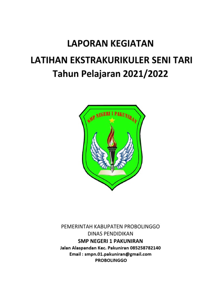 Laporan Kegiatan Ekstra Seni Tari | PDF