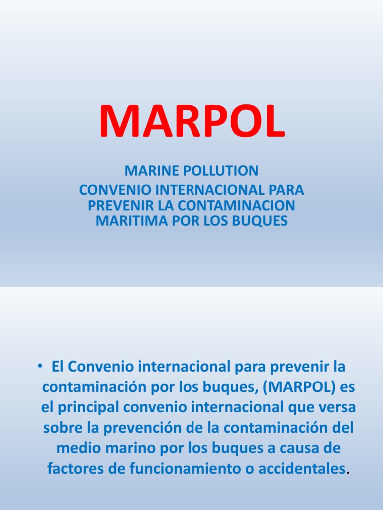 Marpol Aiii 4 | PDF | Contaminación | Entorno natural