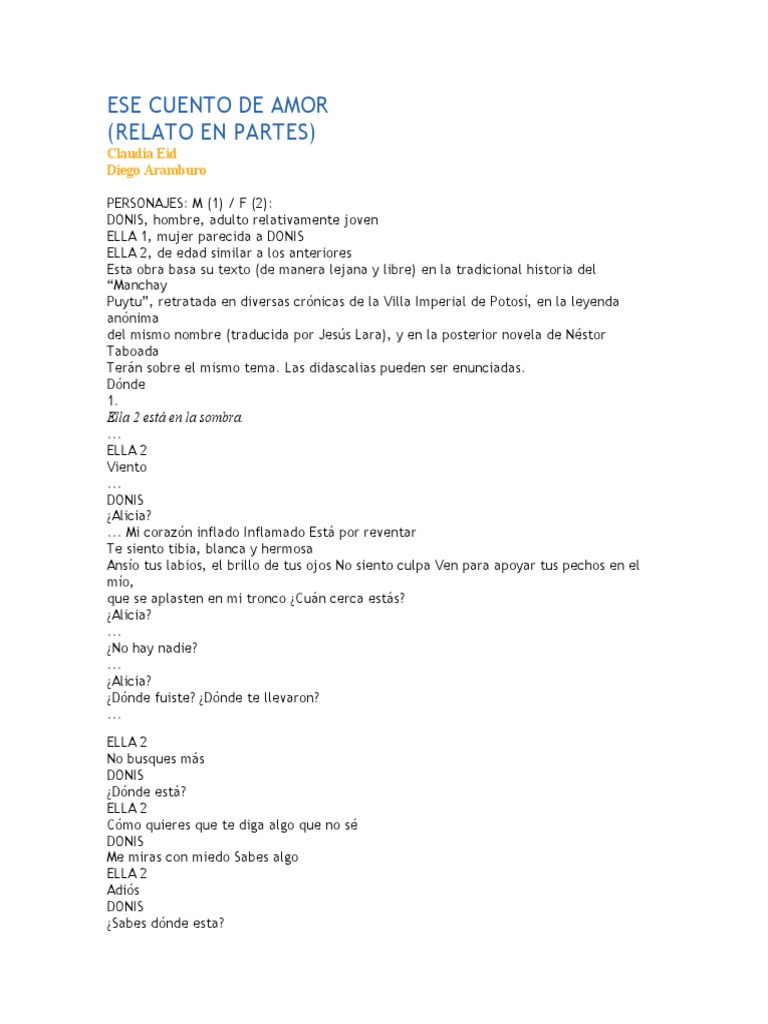 Ese Cuento de Amor | PDF