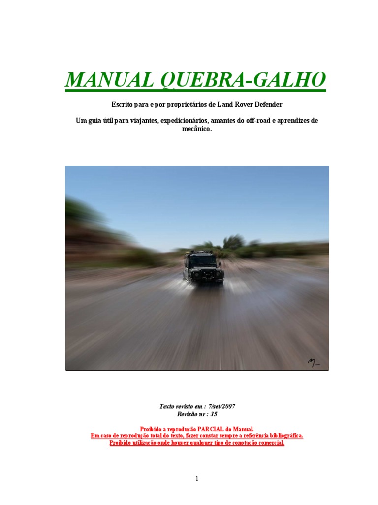 Manual de Quebra Galhos | PDF | Óleo de motor | Motores
