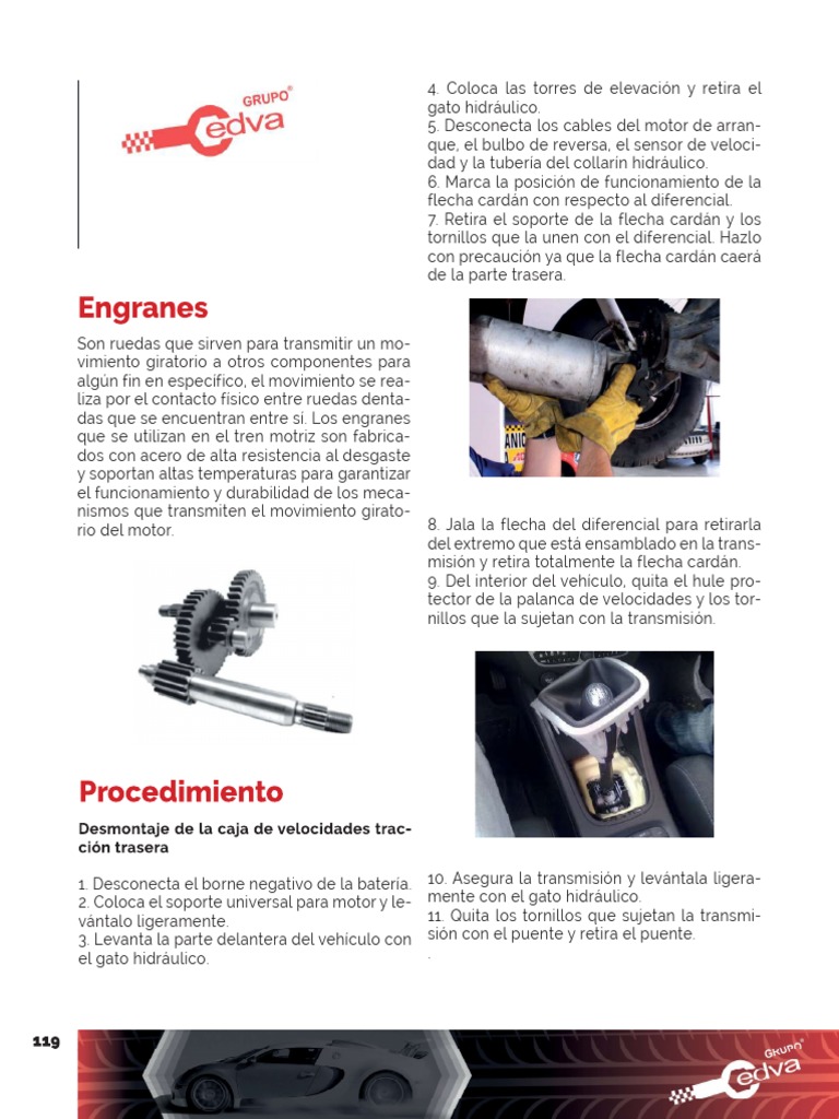 Transeje 3 | PDF | Embrague | Tornillo