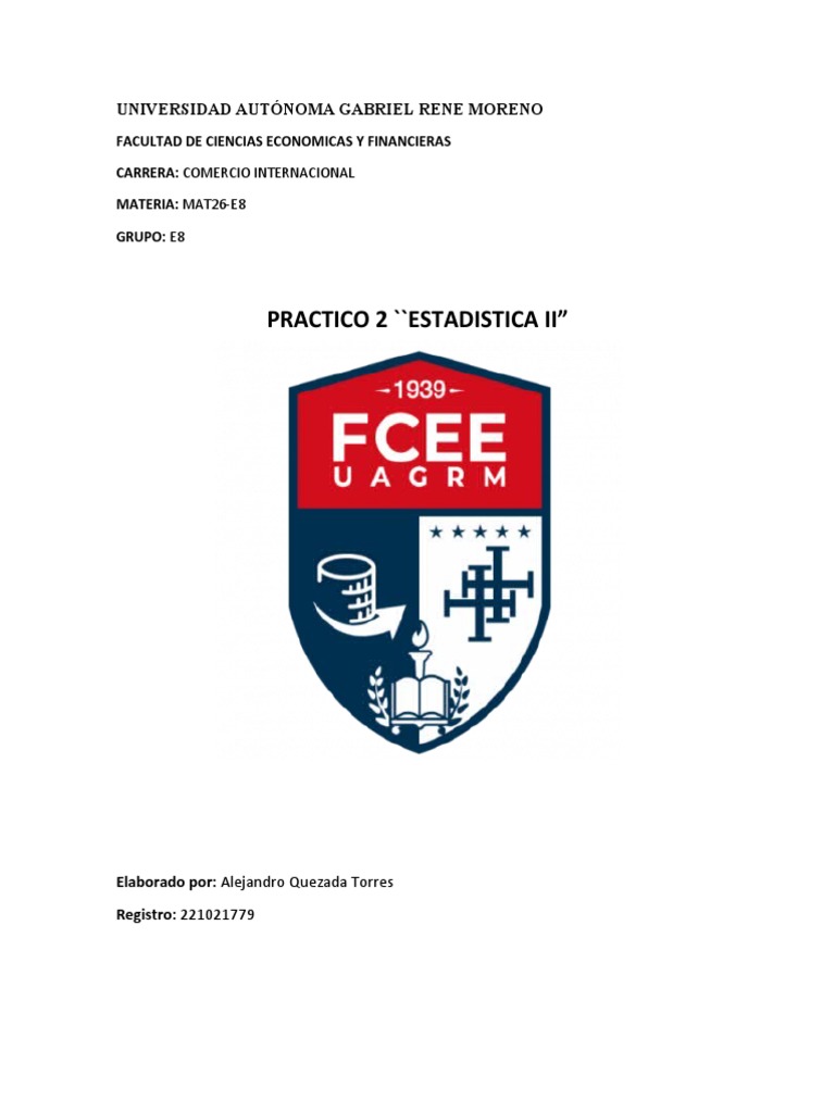Caratula Alejandro Estadistica 2 | PDF