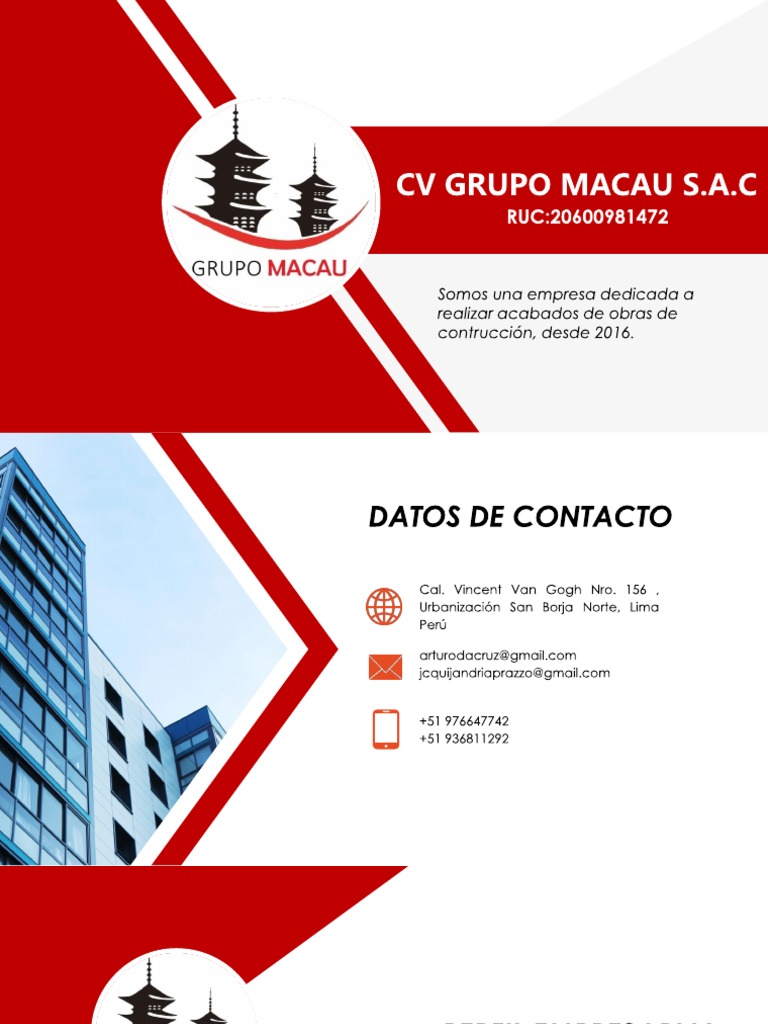 CV Grupo Macau | PDF