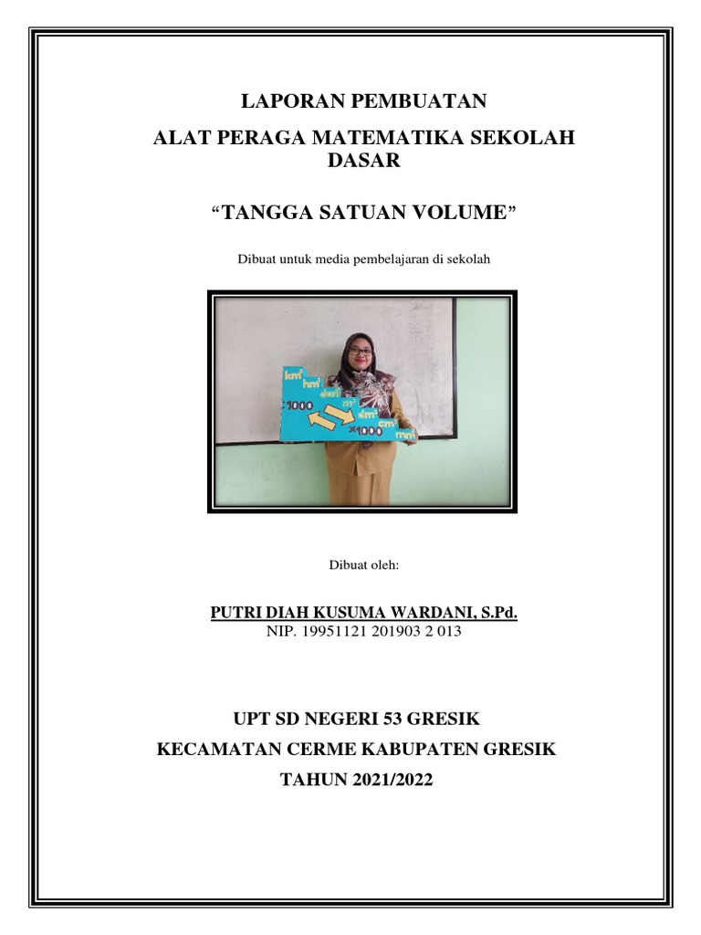 Alat Peraga Tangga Satuan Volume | PDF