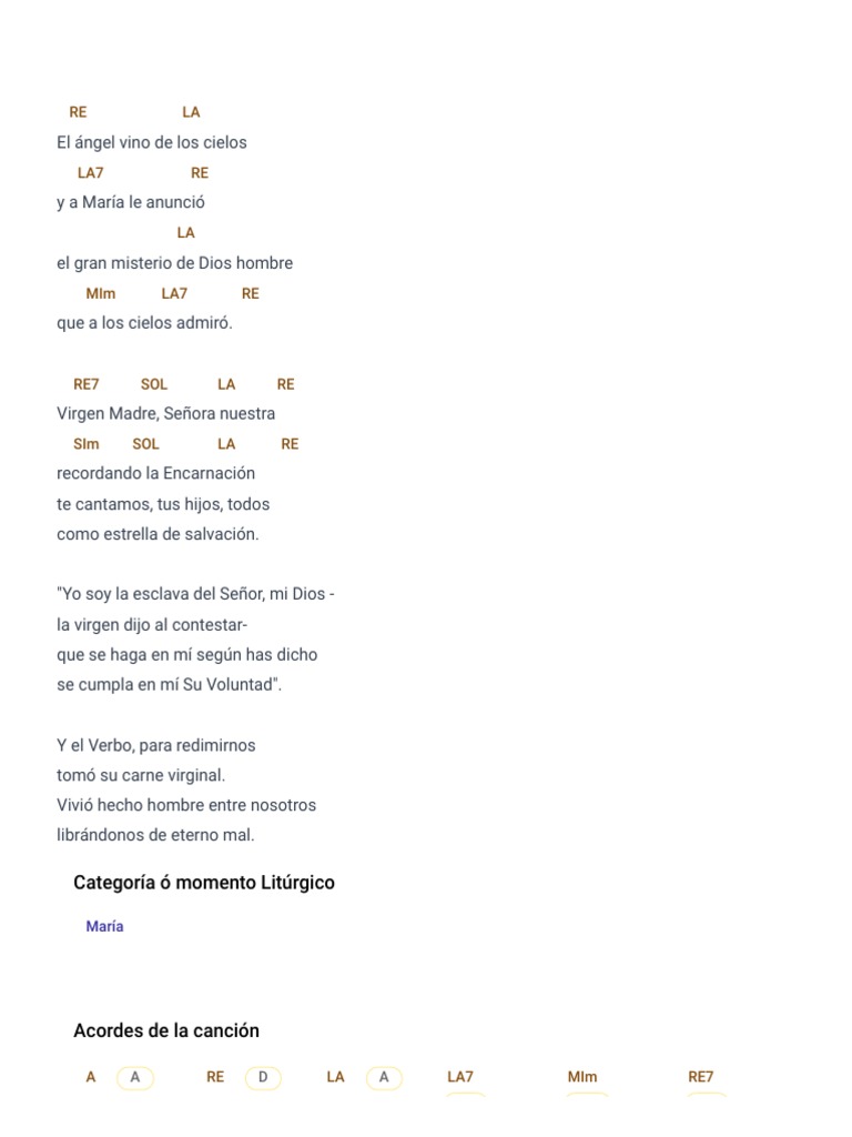 Angelus El Angel Vino de Los Cielos de Popular Letra y Acordes para ...