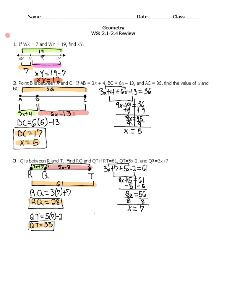 Unit 2 Review | PDF | Mathematics | Analytic Geometry