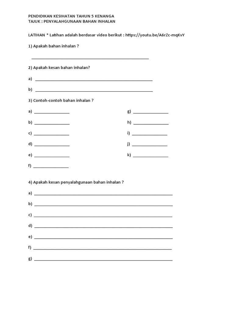 PJPK T5 - Inhalan | PDF