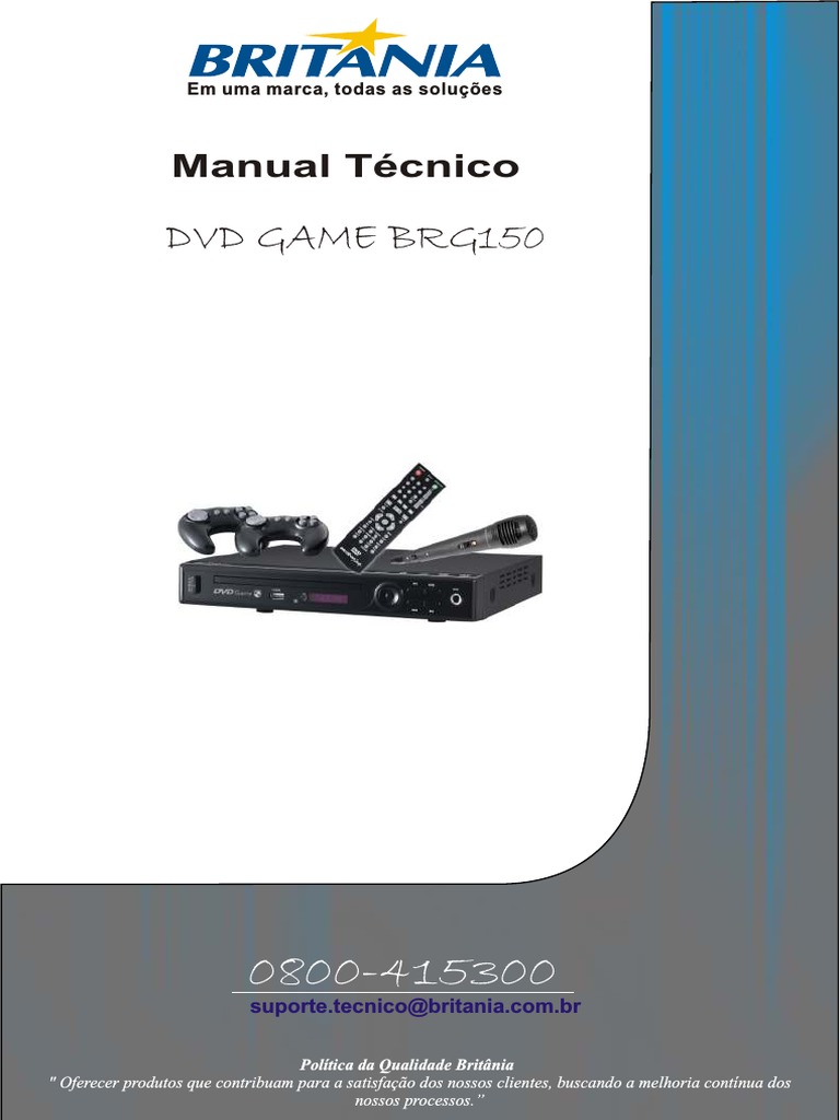 DVD Game BRG150 Manual Tecnico | PDF