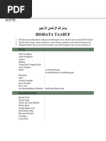 Format Biodata Taaruf | PDF
