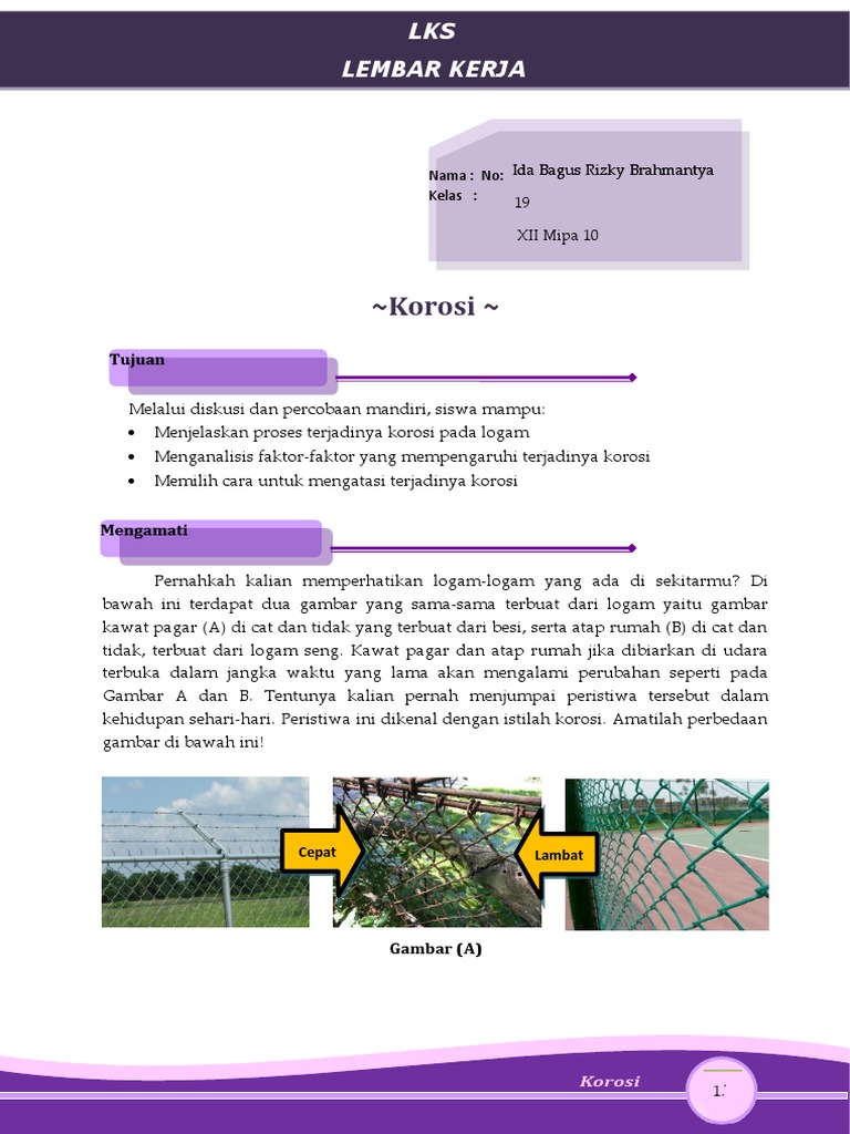 LKPD 11 Korosi | PDF