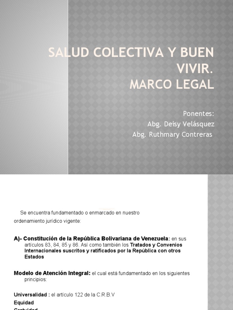 Salud Colectiva y Buen Vivir Articulo 8 | PDF