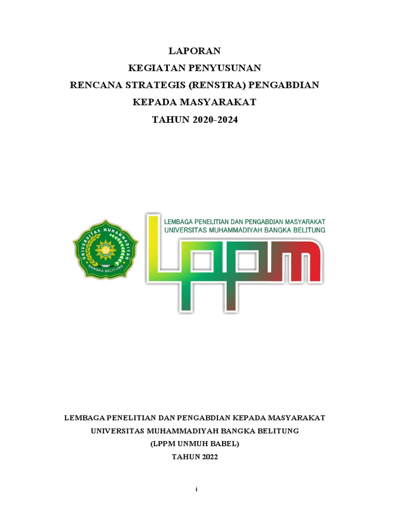 Laporan Kegiatan LPPM - Renstra | PDF