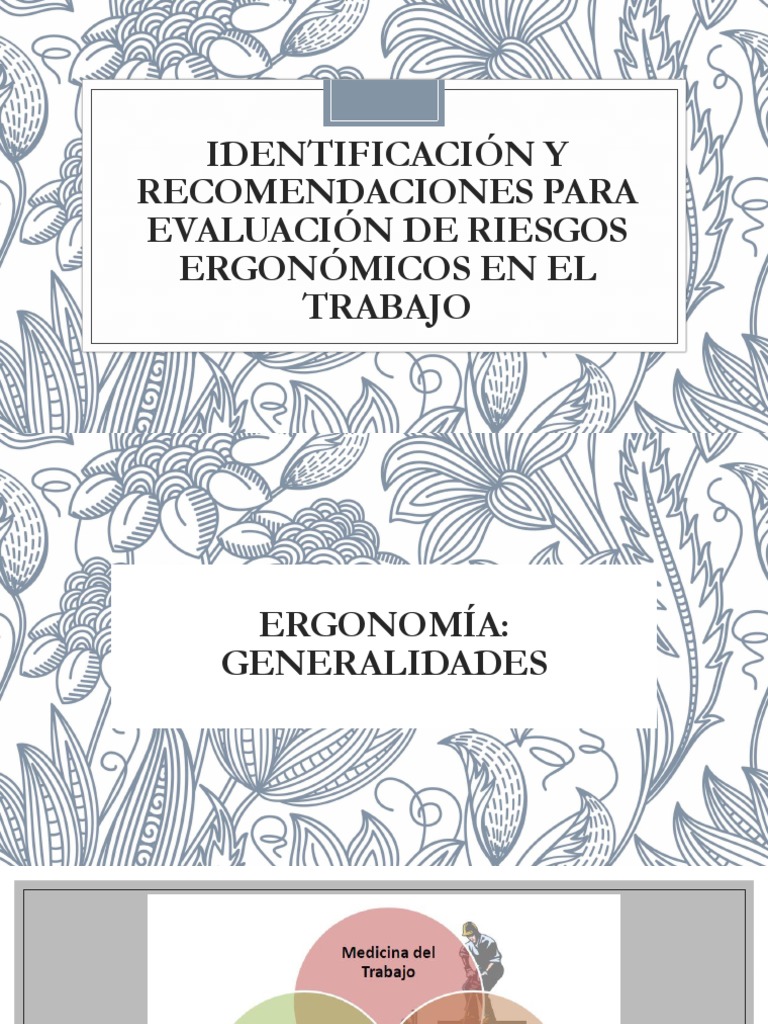 Ergonomia Conceptos Generales Pdf Factores Humanos Y Ergonomía