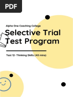 Mastering Maths Book 2 Selective Test | PDF