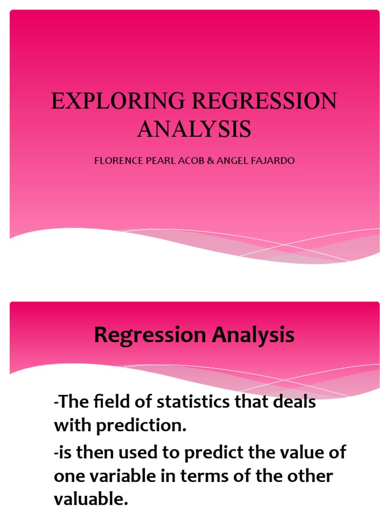 Exploring Regression Analysis | PDF | Null Hypothesis | Regression Analysis