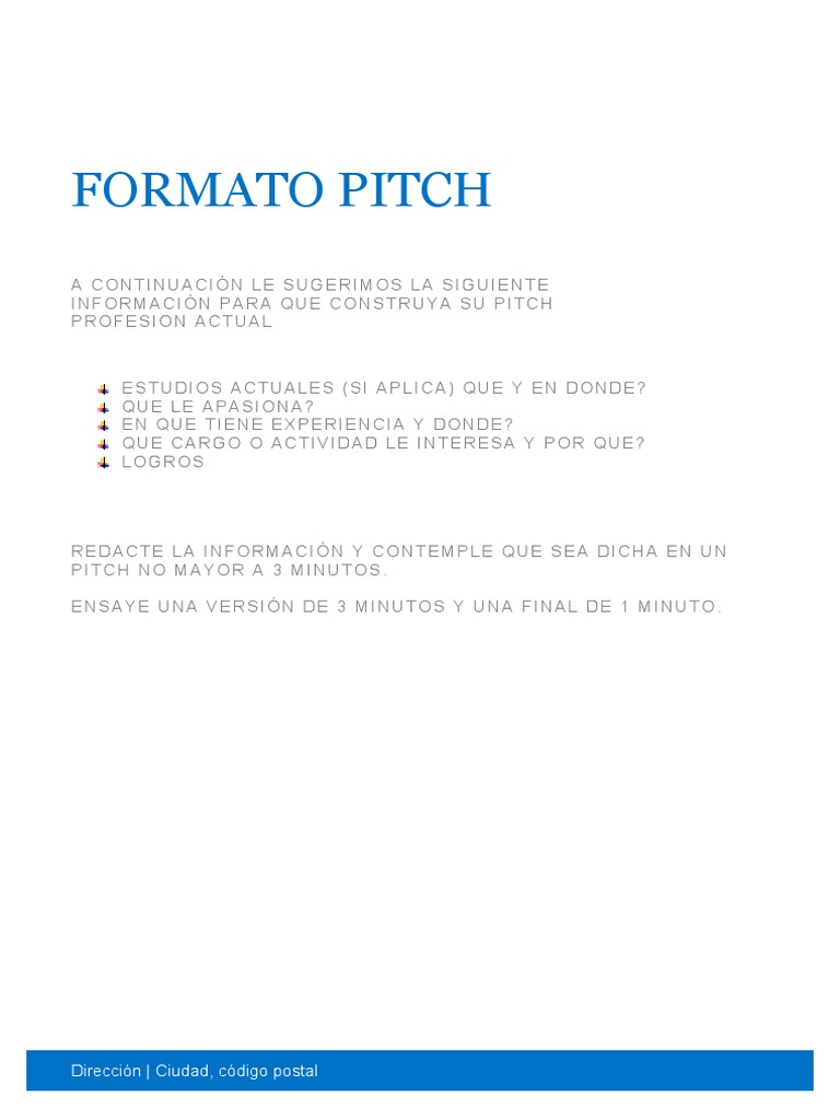 Formato PITCH | PDF
