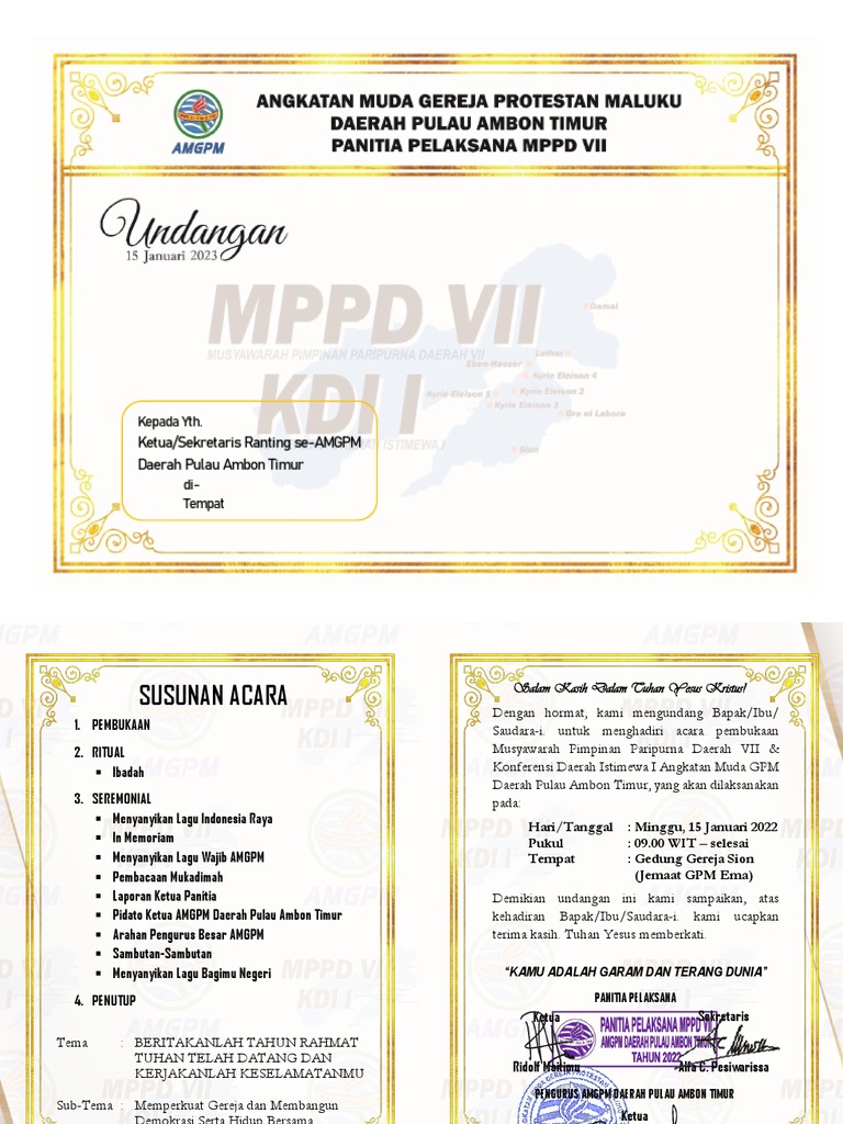 Undangan MPPD AMGPM | PDF