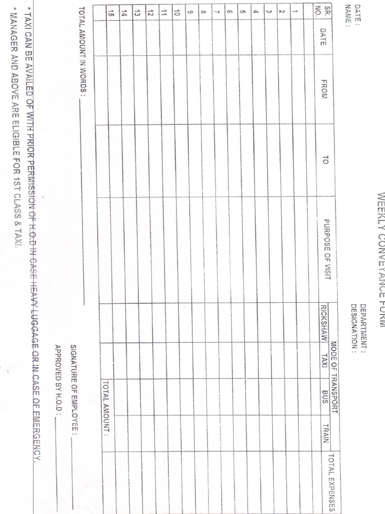Conveyance Form | PDF