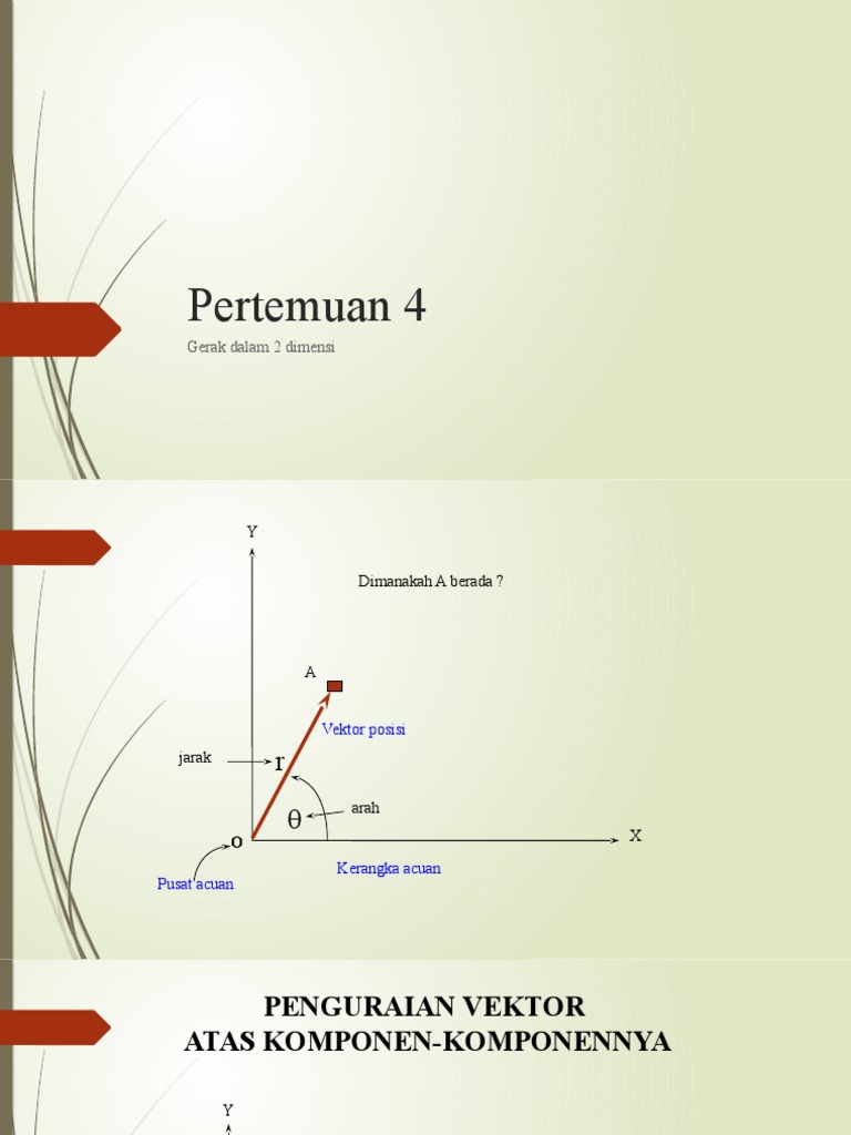 Pertemuan 4 (Gerak 2 Dimensi) | PDF