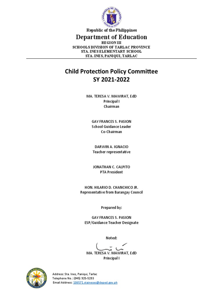 Child Protection Handbook 2022 | PDF | Violence | Cyberbullying