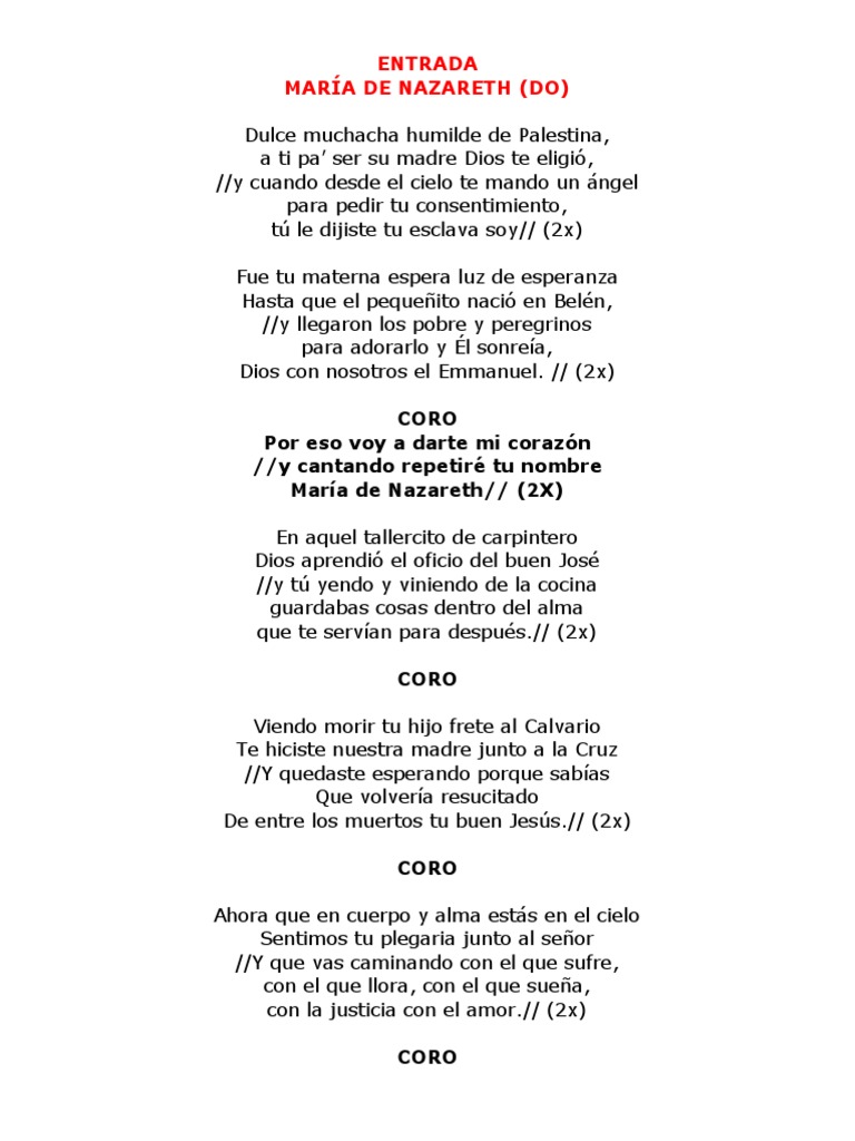 María de Nazareth - Adviento | PDF | María, madre de Jesús
