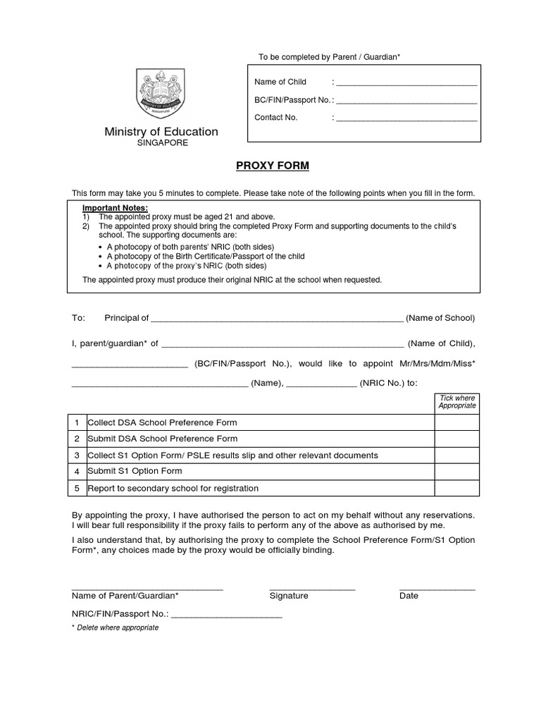 Proxy Form 2018 | PDF