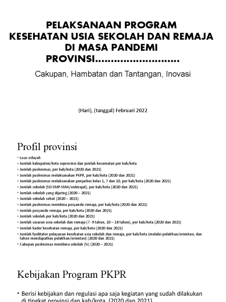 Template Outline Paparan Prov | PDF