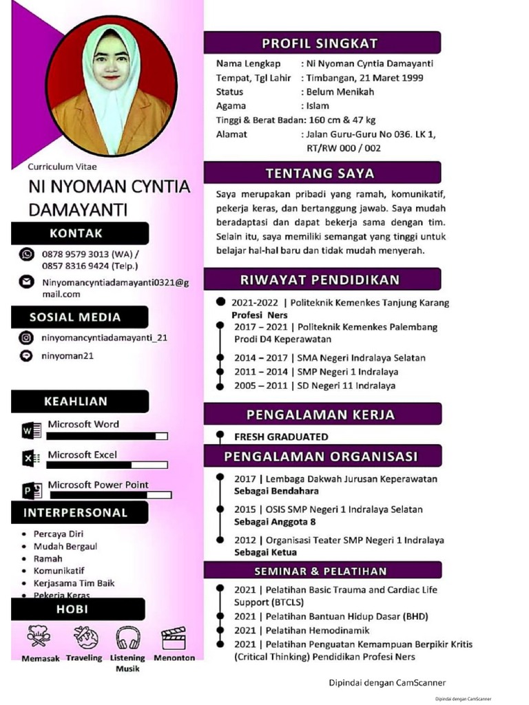 NI NYOMAN CYNTIA DAMAYANTI - Ninyomancyntia Damayanti | PDF